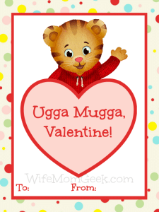Daniel Tiger Valentines – Free Printables – Glue Sticks and Gumdrops