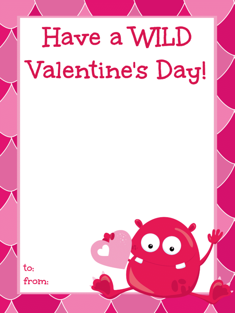 Free Printable Monster Valentines and Memory Match Game