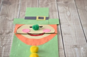 Leprechaun Paper Bag Puppet for St. Patrick's Day