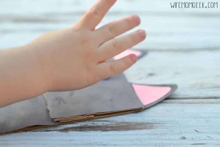 Cat Paper Bag Puppet Kid Craft