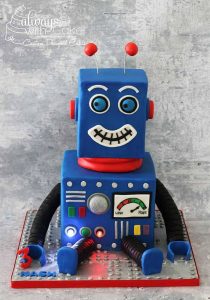 Robot Cake Ideas for Birthdays and Baby Showers
