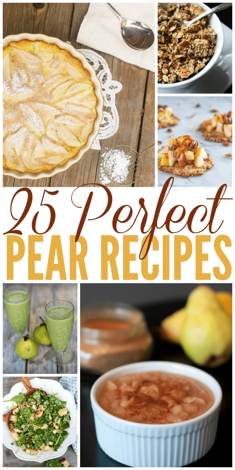 25 Perfect Pear Recipes for Fall - Glue Sticks and Gumdrops