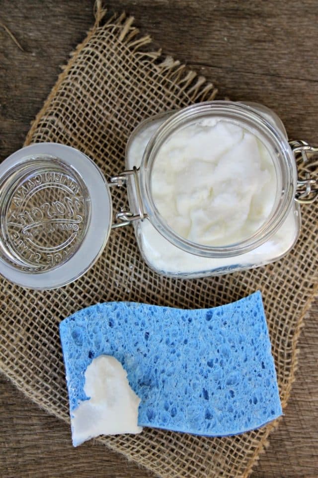 Homemade Soft Scrub Cleaner Recipe With Essential Oils