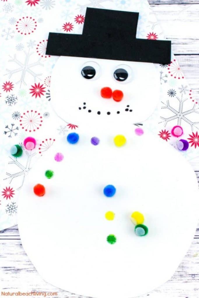 33 Adorable Snowman Crafts for Kids and Grownups to Make This Winter