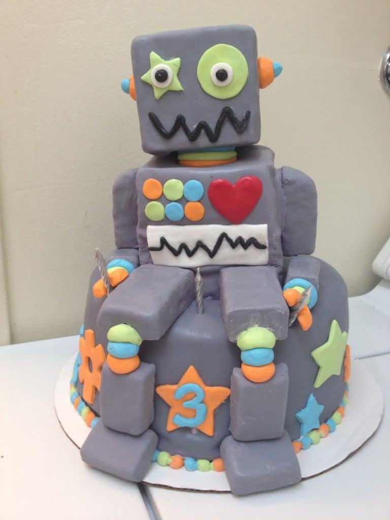 Robot Cake Ideas for Birthdays and Baby Showers