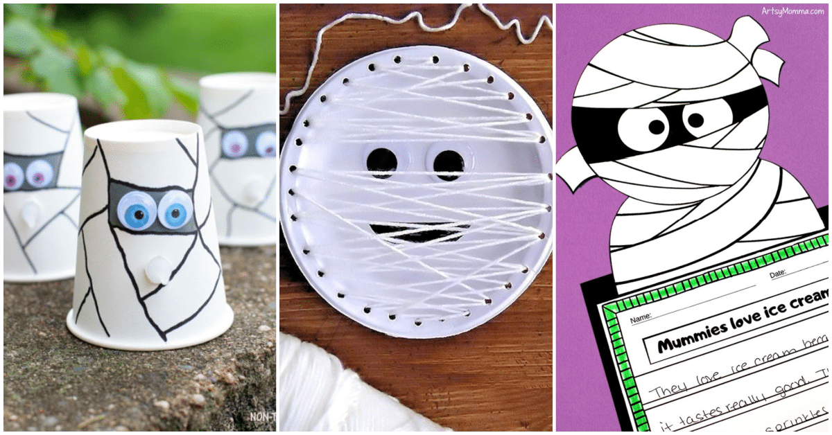 21 Marvelous Mummy Crafts for Halloween - Glue Sticks and Gumdrops