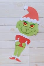 Easy Grinch Paper Craft for Christmas - Glue Sticks and Gumdrops