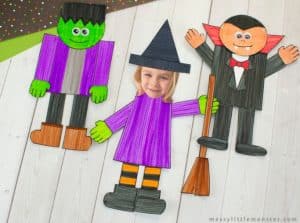 25 Easy Halloween Paper Crafts for Kids - Glue Sticks and Gumdrops