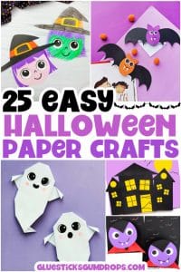 25 Easy Halloween Paper Crafts for Kids - Glue Sticks and Gumdrops