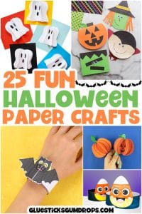 25 Easy Halloween Paper Crafts for Kids - Glue Sticks and Gumdrops