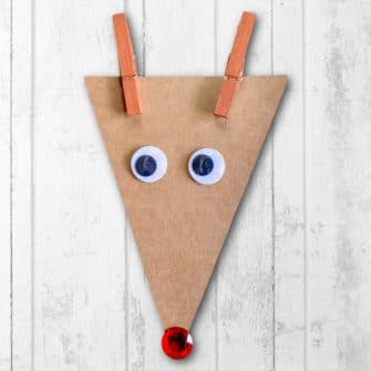 Easy and Cute Rudolph Craft for Kids