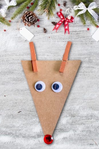 Easy and Cute Rudolph Craft for Kids