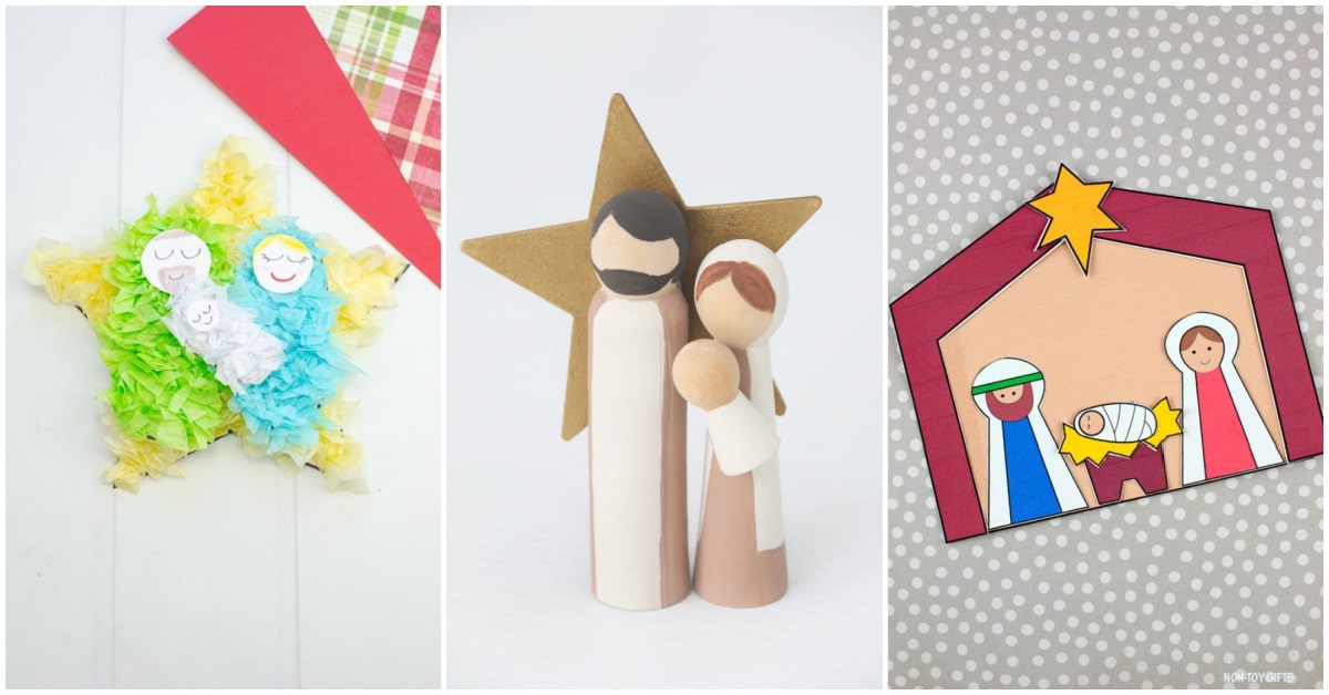 20 Nativity Crafts to Prepare for Christmas - Glue Sticks and Gumdrops