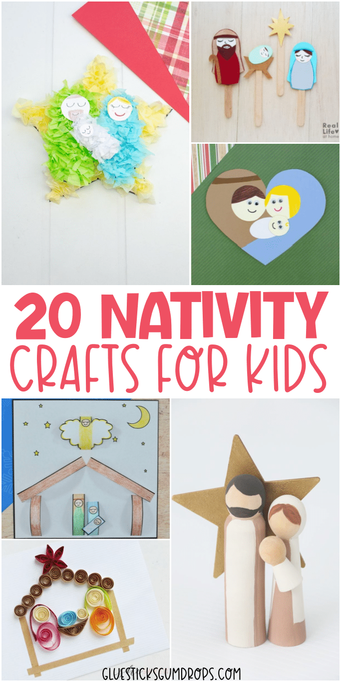 20 Nativity Crafts to Prepare for Christmas – Glue Sticks and Gumdrops