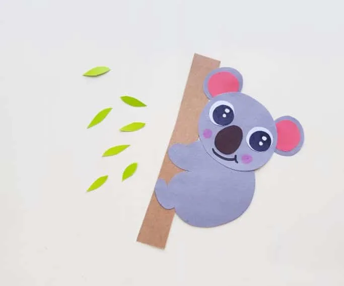 Cute Koala Craft for Valentine's Day - Glue Sticks and Gumdrops