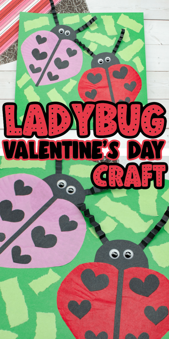 Cute Ladybug Craft for Valentine's Day - Glue Sticks and Gumdrops