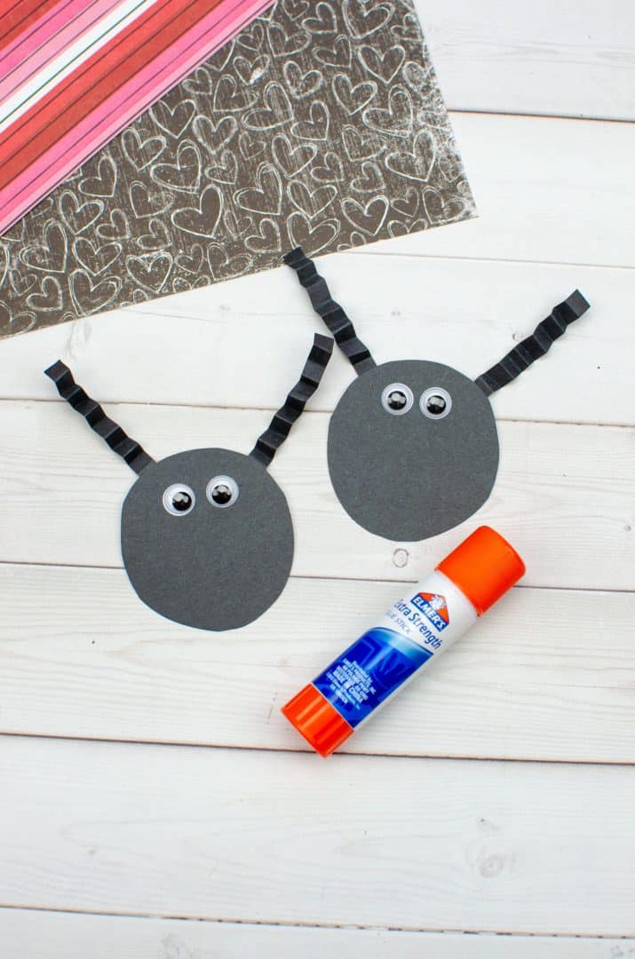 Cute Ladybug Craft for Valentine's Day - Glue Sticks and Gumdrops