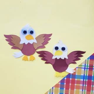 Bald Eagle Craft with Free Printable Template