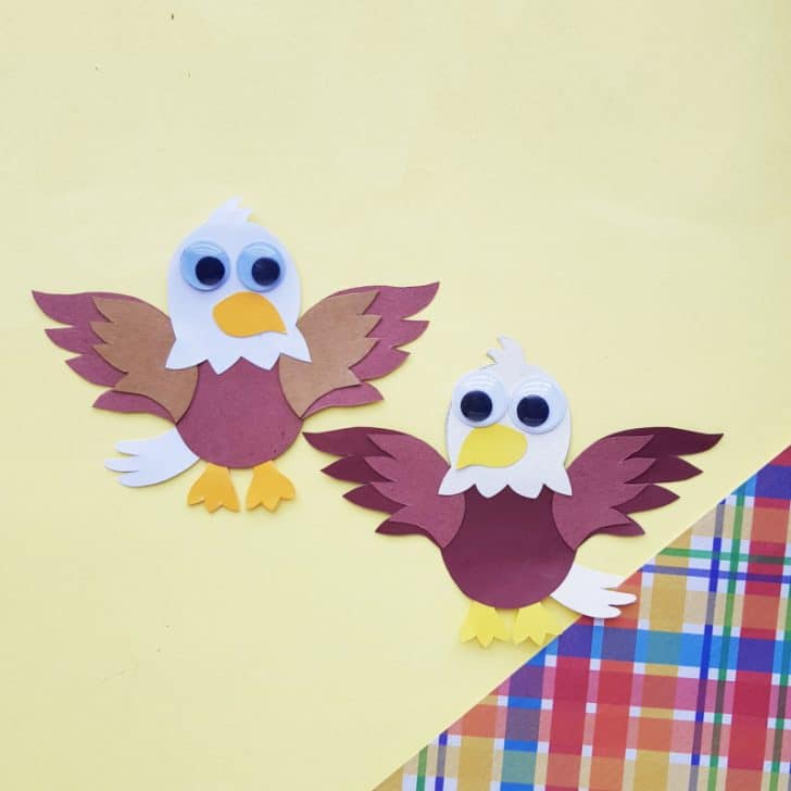 Bald Eagle Craft with Free Printable Template