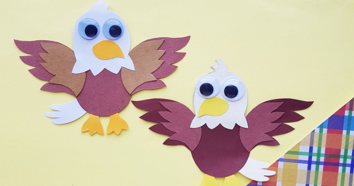 Bald Eagle Craft with Free Printable Template