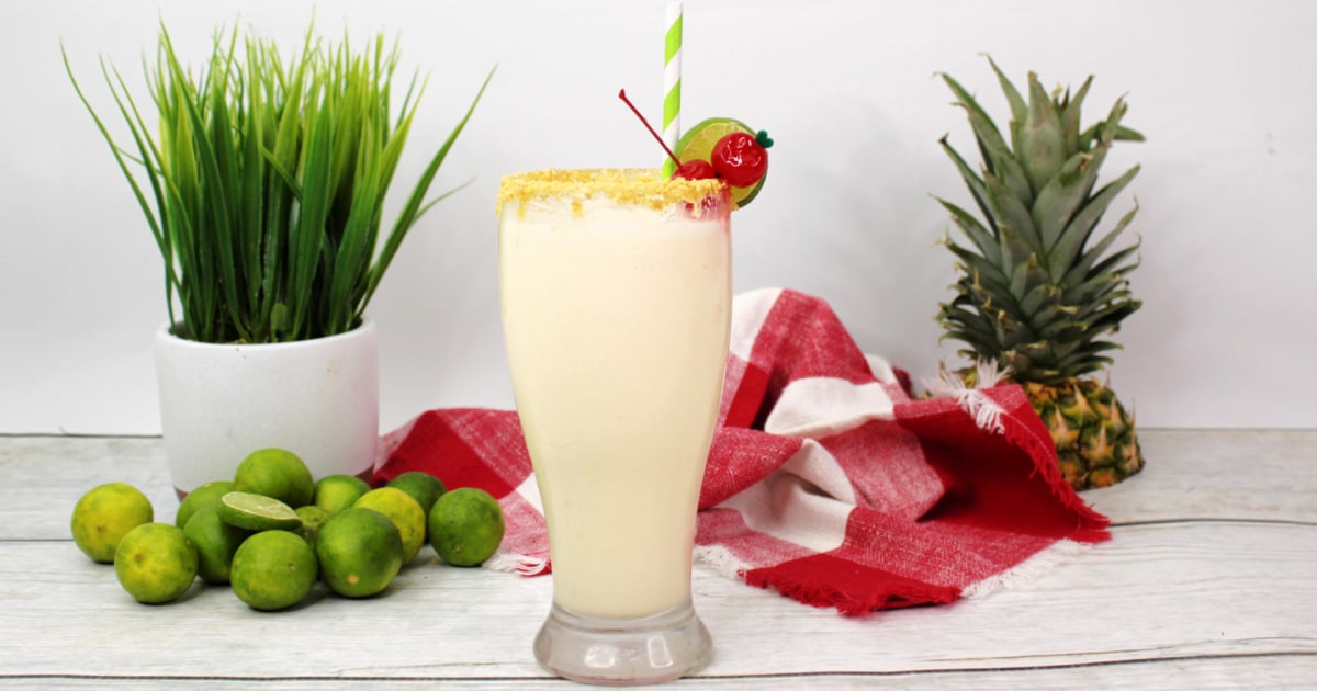 The Key Lime Colada: The Perfect Tropical Drink - Glue Sticks and Gumdrops