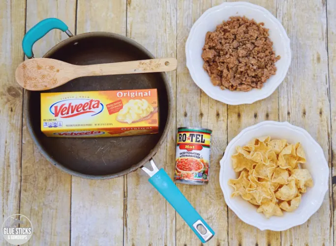 Easy 3 Ingredient Rotel Dip on the Stovetop