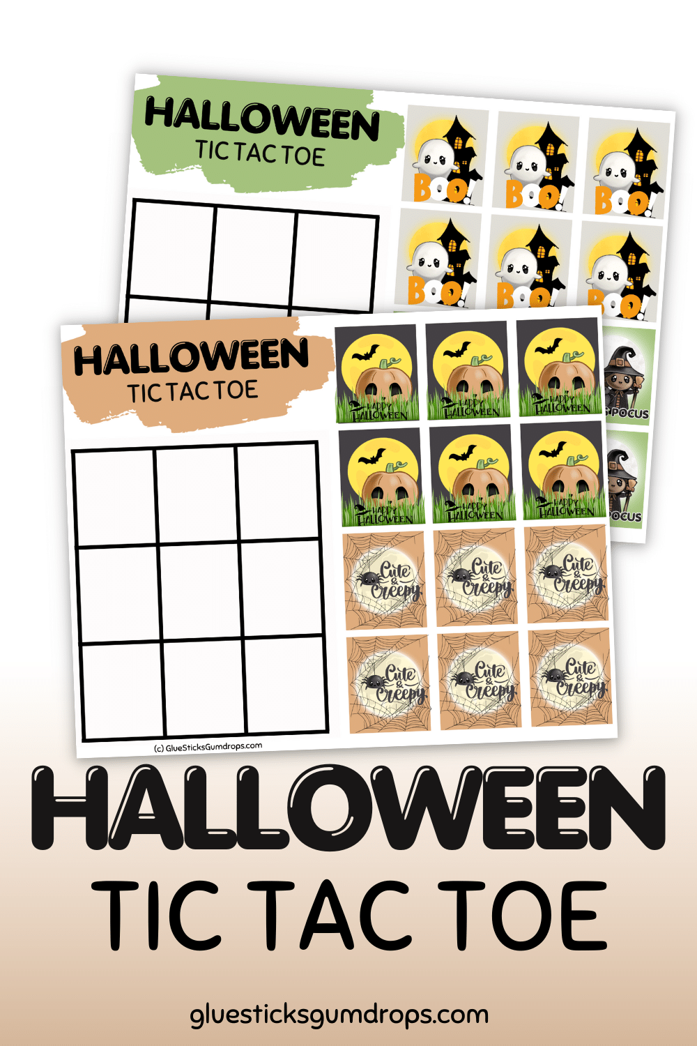 Free Printable Halloween Games for Kids - Glue Sticks and Gumdrops