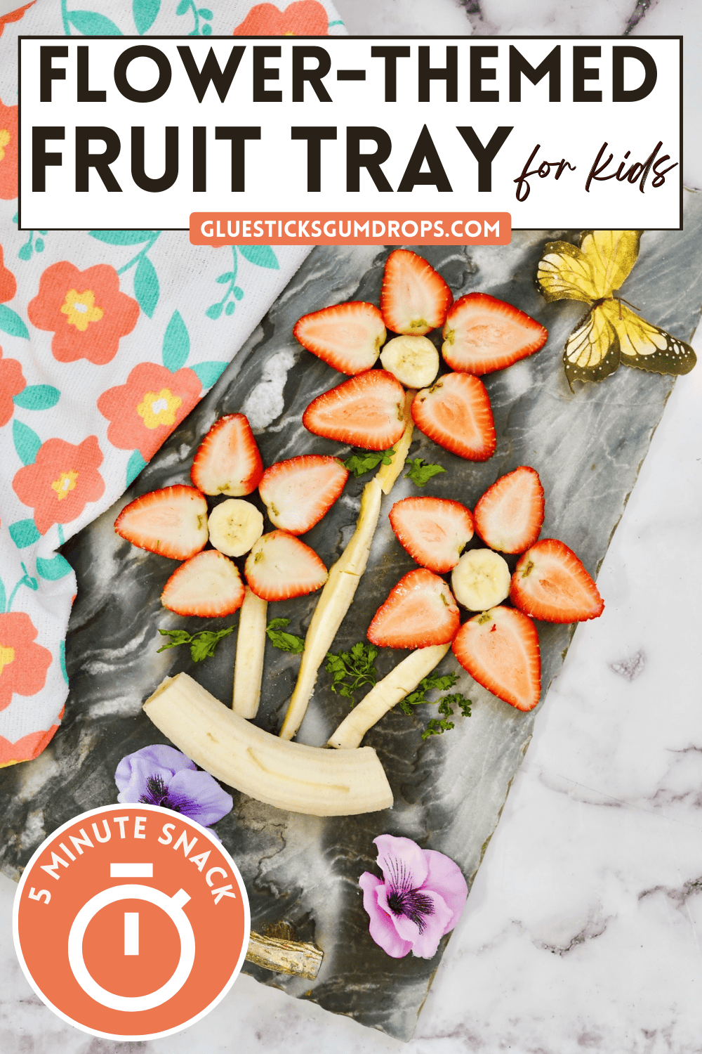 Fruit Flower - Fun Food Art for Kids