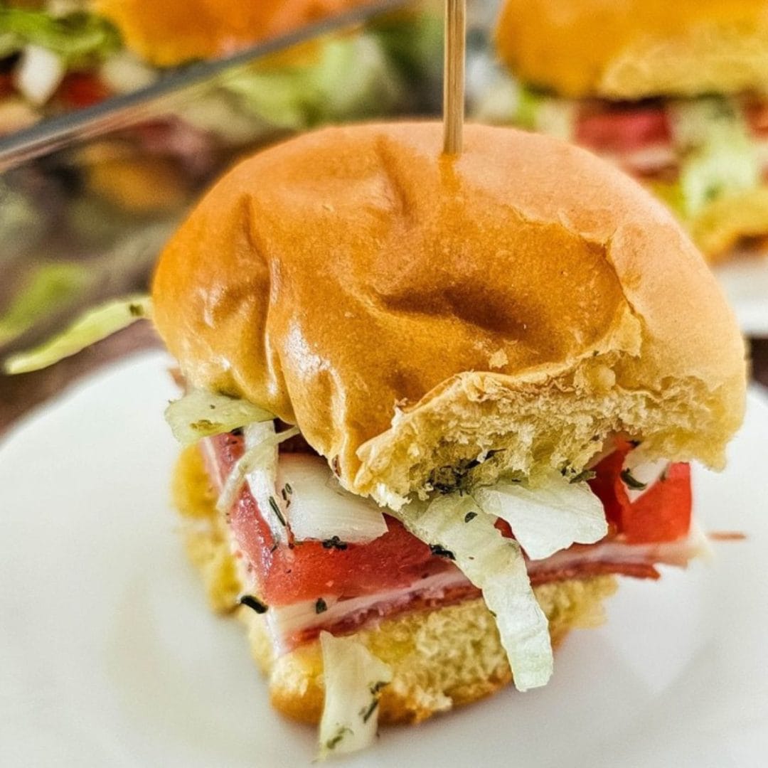Cold Italian Sub Sliders - Perfect for Lunches & Picnics
