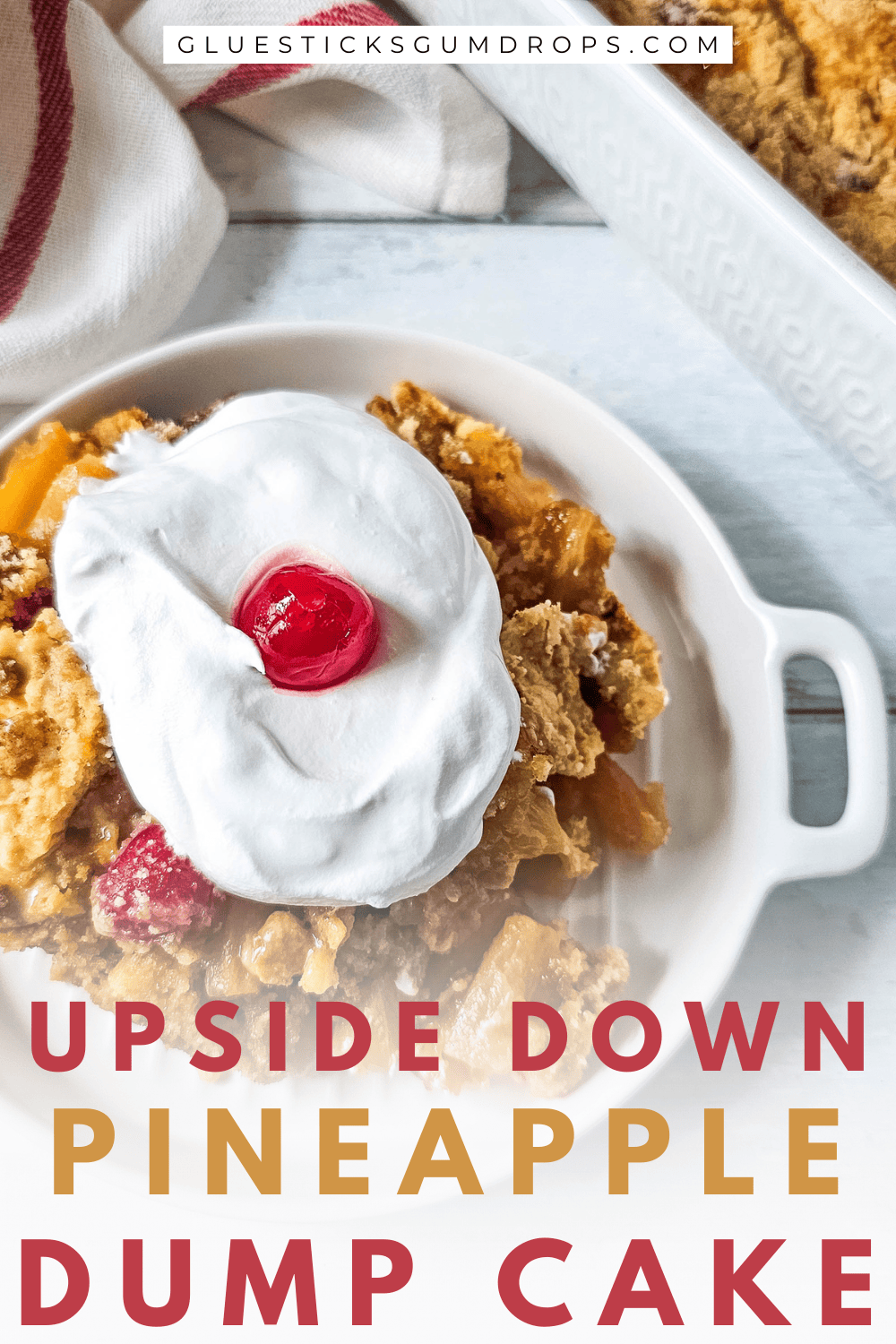 Pineapple Upside Down Dump Cake Recipe 5 Ingredients