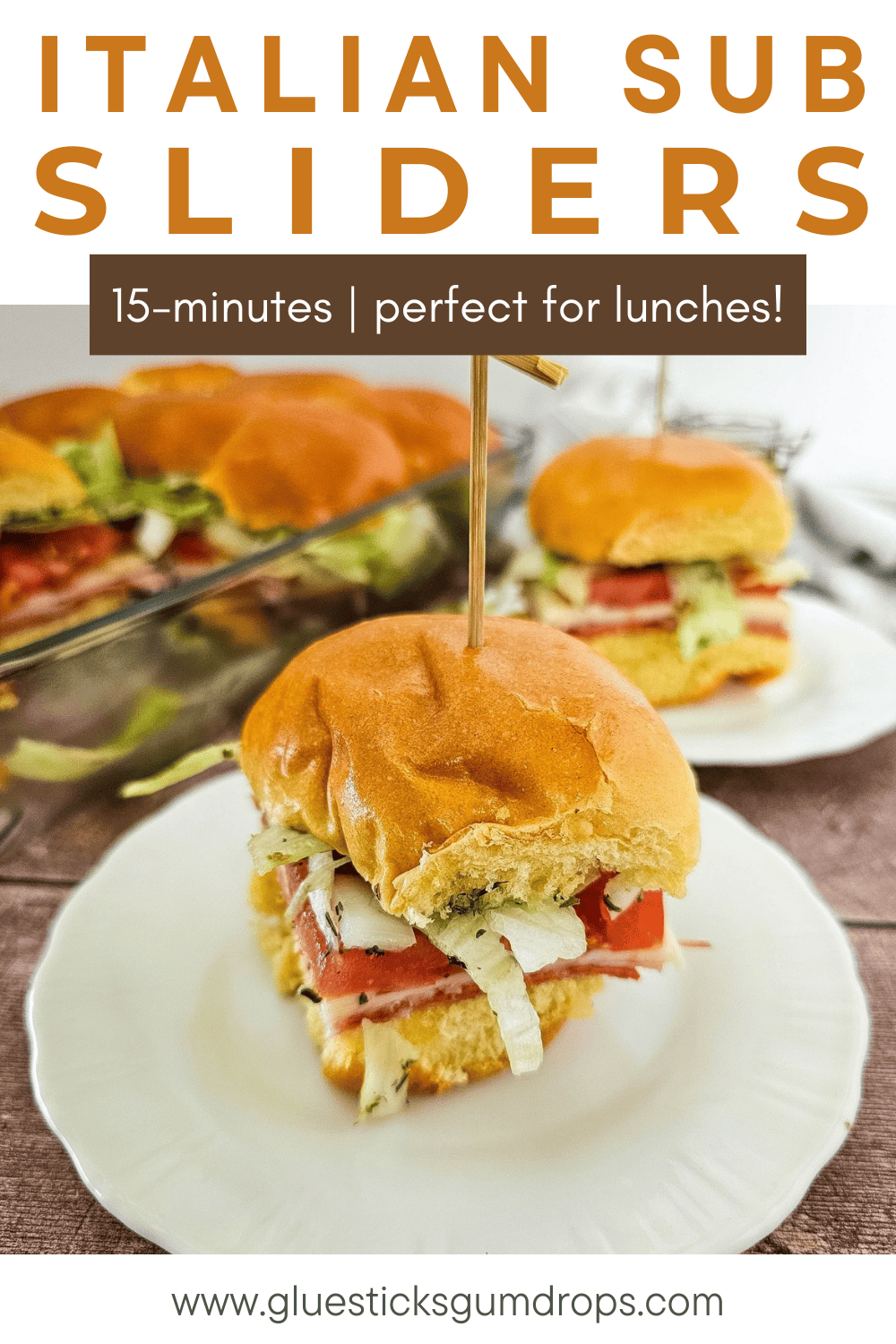 Cold Italian Sub Sliders - Perfect for Lunches & Picnics
